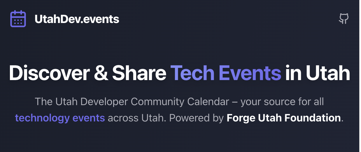 Utah Dev Events - Utah Tech Event Calendar | Developer Meetups ...